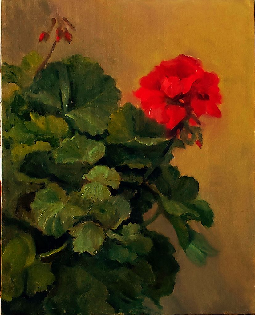 Geranium Study #2 – Jeanean Songco Martin Painting Blog